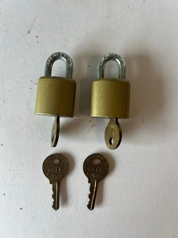 Vintage Pair Of Yale Padlocks With Keys | eBay