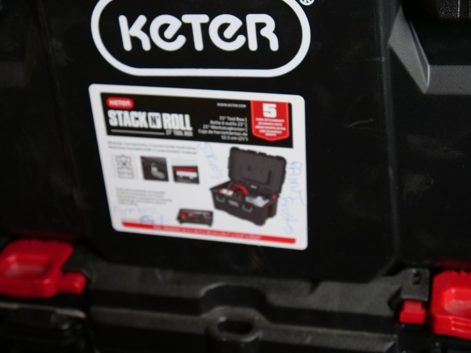 4 x Keter Stack N Roll Tool Boxes Case Storage System Organiser ONLY 4 ...