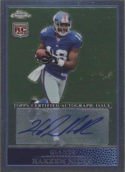 2009 Topps Chrome - Hakeem Nicks #TC115 Rookie Autographs (AU, RC) for ...