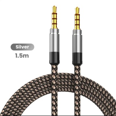 Premium 3.5mm HD HIFI 1.5m Car Stereo PC Aux Cable Audio Lead Jack to ...