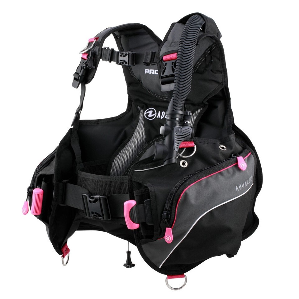 Aqua Lung Pro HD BCD - Women - Black/Pink - Medium-Long | eBay