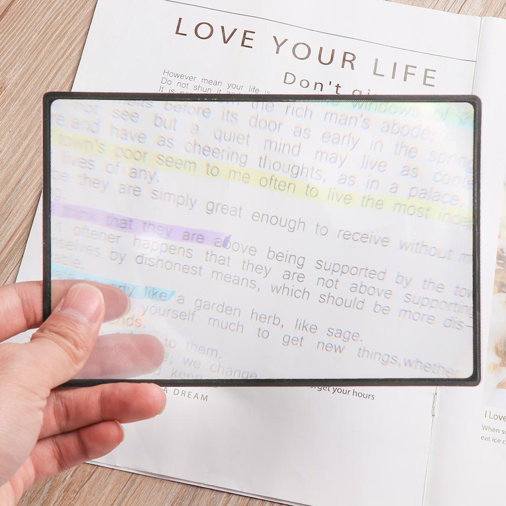 Magnifier Sheet X3 Magnifying Reading Glass Lens Book Page ...