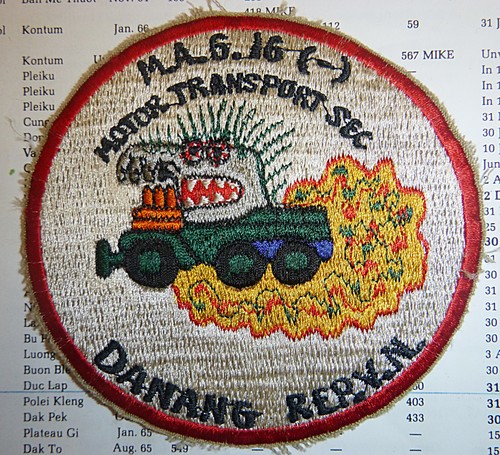 DA NANG AIR BASE - Patch - MAG 16 - Motor Transport Section, Vietnam ...