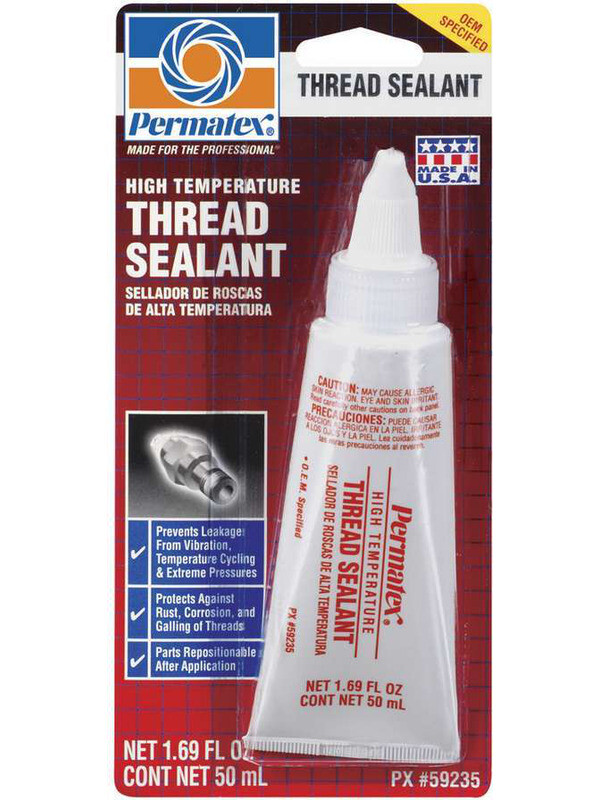 Permatex Thread Sealer High Temperature Thread Sealant PTFE Base 50 ml ...