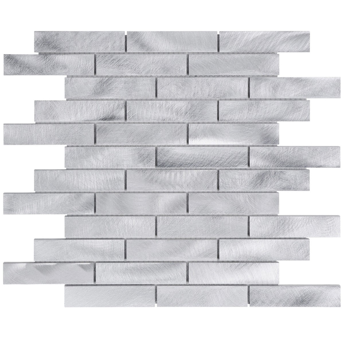 Linear Mosaic Tile Backsplash