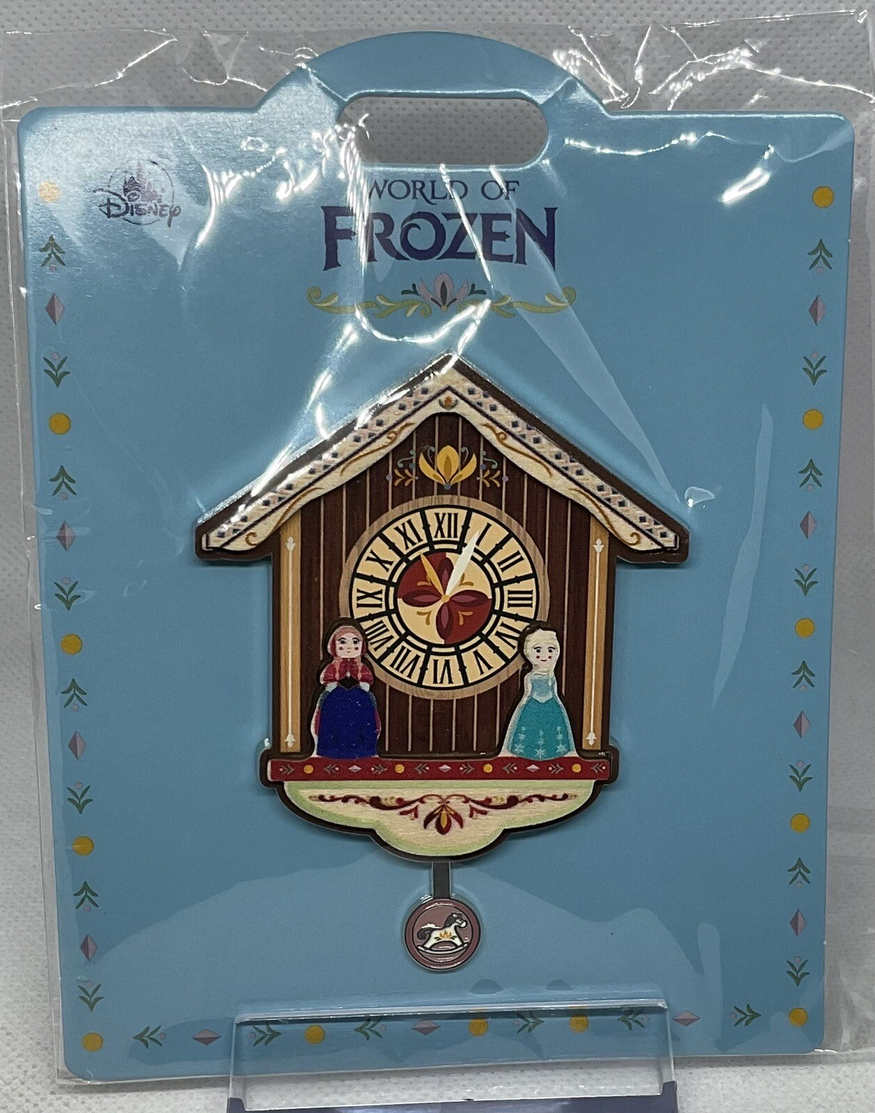 Disney 2023 Frozen Anna And Elsa World Of Frozen Clock Tower Dangle Pin ...