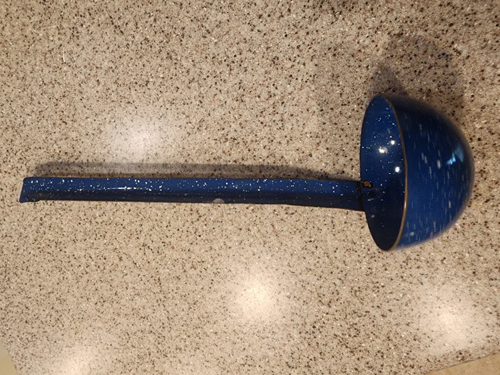 Vintage Blue Speckled Enamel Ladle 12 Inch USED Great | eBay