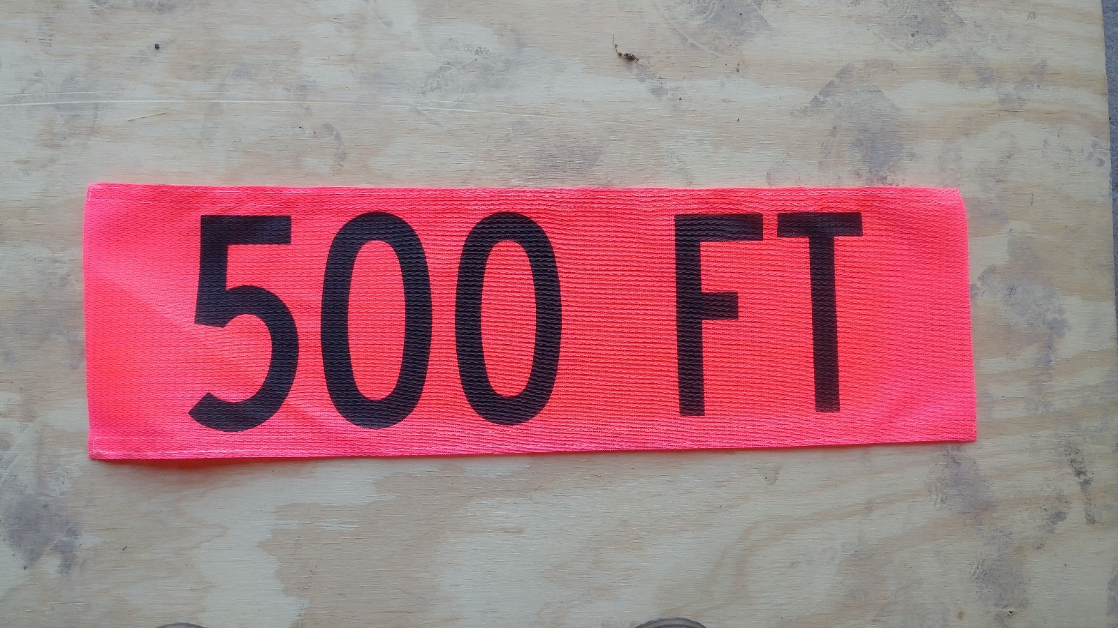 Construction “500 FT” Mesh Road Sign 6"x24" | eBay