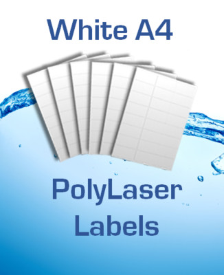 Sticky White Waterproof Polylaser A4 Sheet Labels | Plastic Laser ...