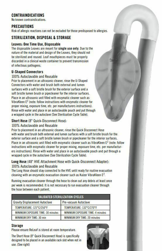 Kulzer Ivory ReLeaf HVE Hands free suction System BASIC KIT to minimize ...
