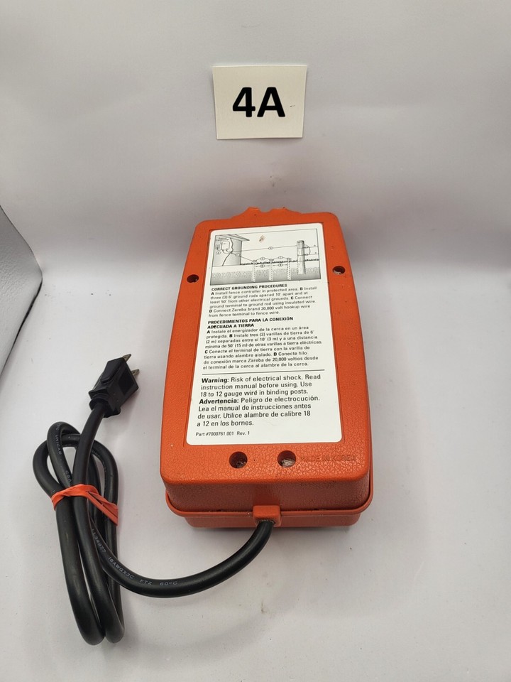 red snap'r electric 3 mile range fence controller model rs3 TESTED 110V ...