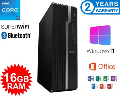 ACER SMALL PC. I5 HEX 6 CORE, 16GB RAM. 256GB SSD + 1TB HDD. WIN 11 ...