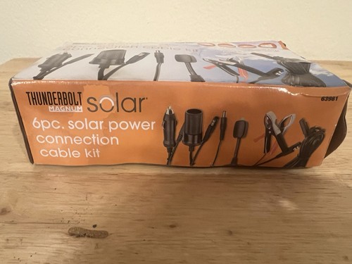 THUNDERBOLT MAGNUM 6PC SOLAR PANEL POWER CONNECTION CABLE KIT 12 VOLT ...