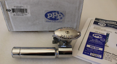 PPP MM-500ASTH - 1/2" FMIP x 3/8 OD Angle Stop w/ Water Hammer Arrestor ...