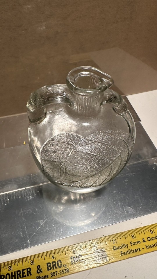 Vintage Jug Pitcher Glass Bottle White House Apple Cider Vinegar Quart ...