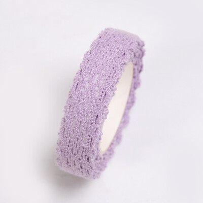 2 Rolls Fabric Lace Tape Self Adhesive Sticker Ribbon Cotton Trim Craft ...