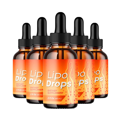 (5-Pack) Lipo Drops – LipoDrops Extra Strength All Natural Dietary ...