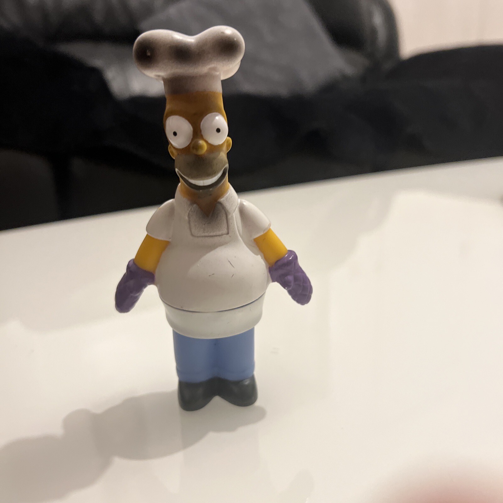 Simpsons Figures Chef Homer, Marg And Mr Burns. 2001 Burger King Toys ...