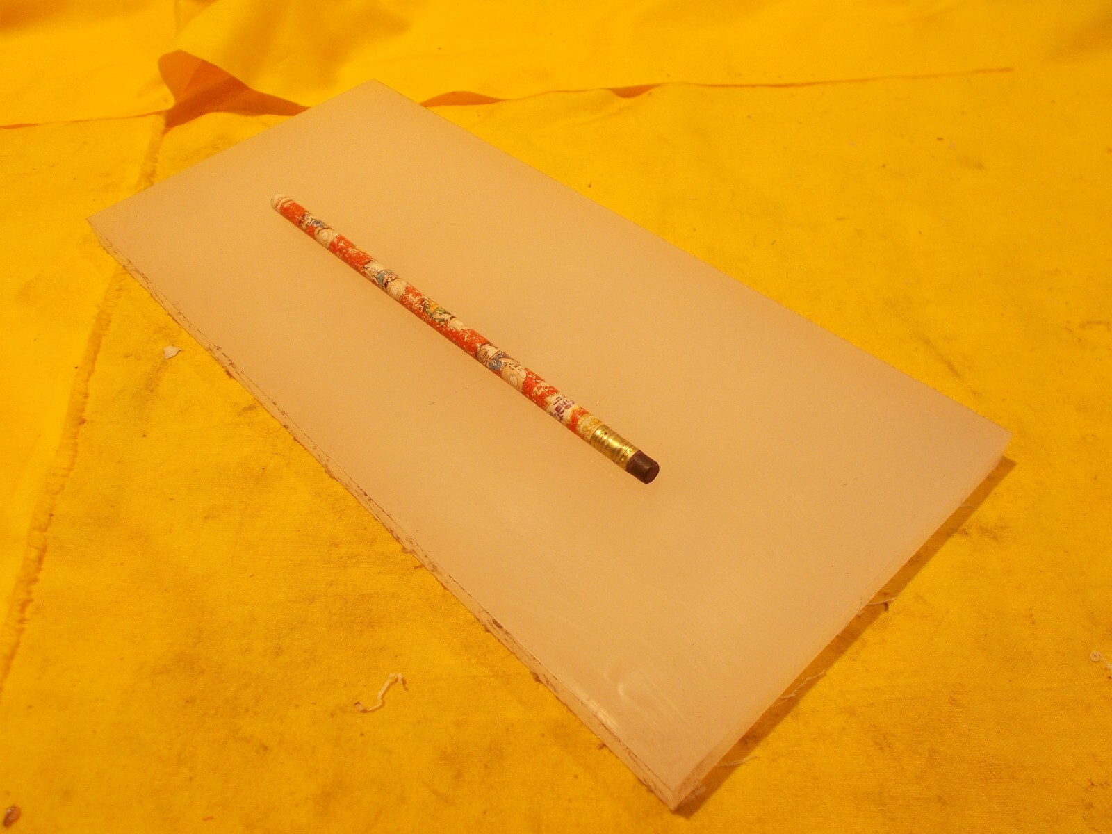 1/2" POLYPROPYLENE BAR machinable flat sheet stock 1/2" x 5 1/4" x 12 ...