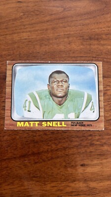1966 Topps Set-Break #102 Matt Snell New York Jets EX | eBay