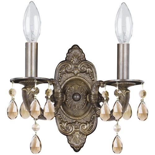 Crystorama 5022-VB-GT-S Paris Market Wall Sconce Venetian Bronze ...