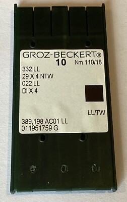 Singer 29K Needles DLx4 332LL 022LL Size 110/18 Pack Of 10 | eBay