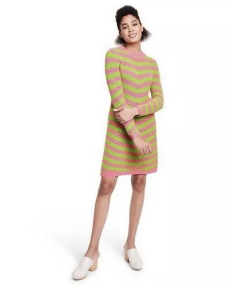 NWT Victor Glemaud x Target Size S Pink Green Striped Long Sleeve ...