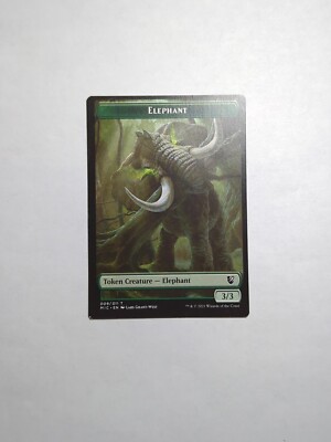 MISPRINT | MISCUT MTG Elephant Spirit Token, English Commander ...