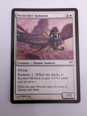 Magic the Gathering MOTHRIDER SAMURAI Champions of Kamigawa MTG | eBay