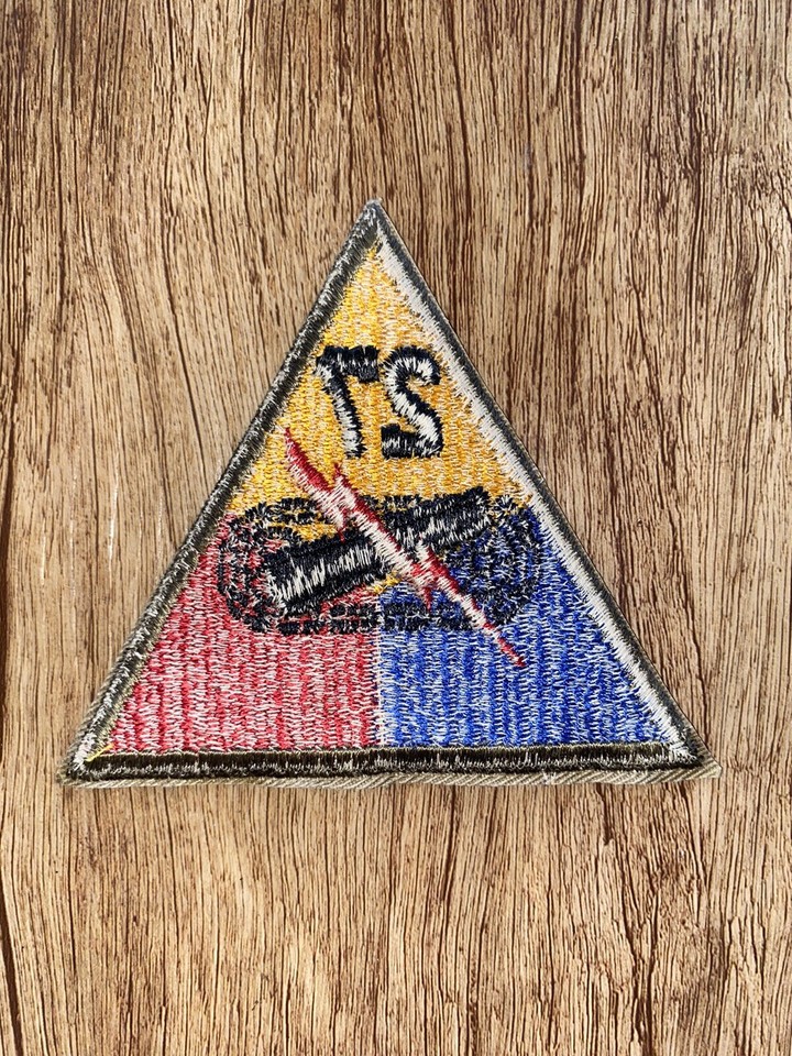 WWII US 27th ARMORED DIVISION JACKET SLEEVE INSIGNIA PATCH Cutting Edge ...