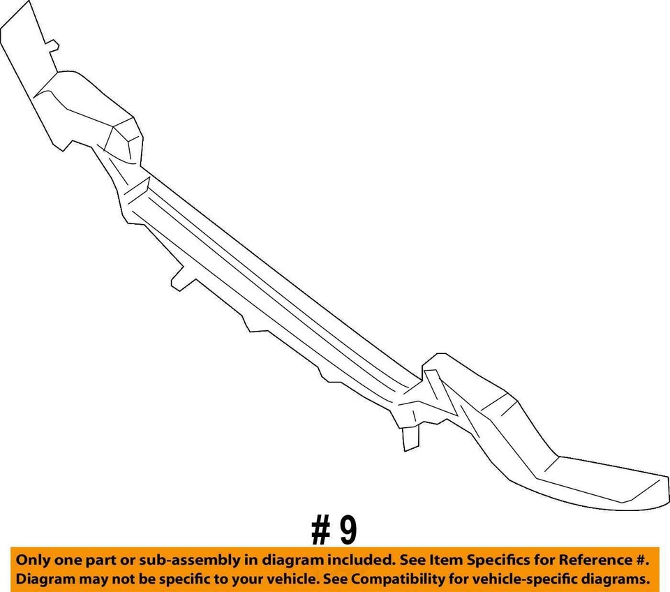 NISSAN OEM 08-15 Armada Bumper Face-Foam Impact Absorber Bar 62090ZW00A ...