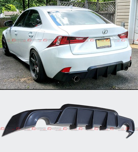 FOR 2014-2016 LEXUS IS250 IS350 IS200T JDM SHARK FIN WD REAR BUMPER LIP ...