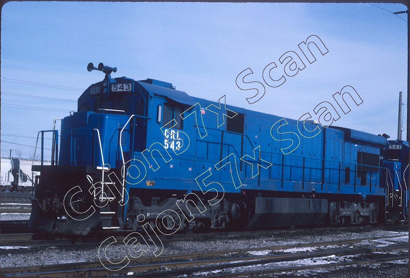 Original Slide- CRL Conrail Leasing C30-7 543 At Cleveland,OH 1/95 | eBay
