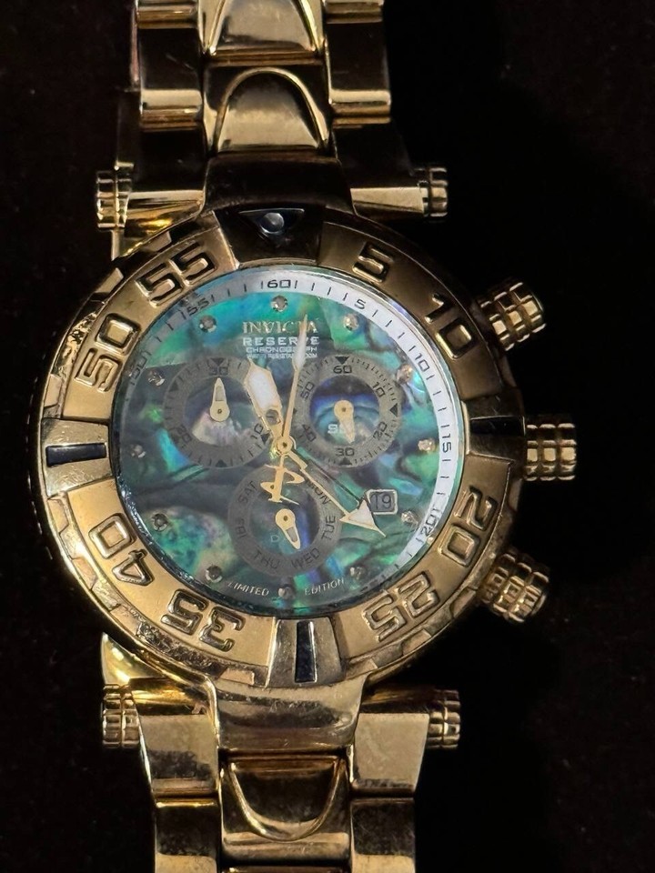 Invicta 47mm Subaqua Noma I Limited Edition Abalone Model 19929 Gold | eBay