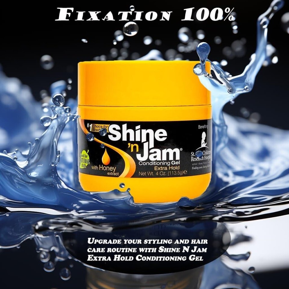 AMPRO SHINE 'N JAM CONDITIONING GEL EXTRA HOLD 8 FL OZ. Pack6 | eBay