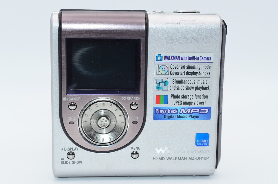 Sony MZ-DH10P Personal MiniDisc Player w/ 1.3 MP Camera RARE FOR PARTS ...