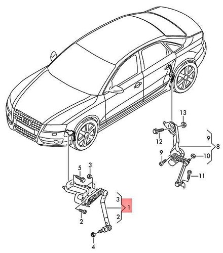 Genuine Level Sensor Left AUDI A4 S4 A5 S5 Cabriolet 8K0941285N | eBay