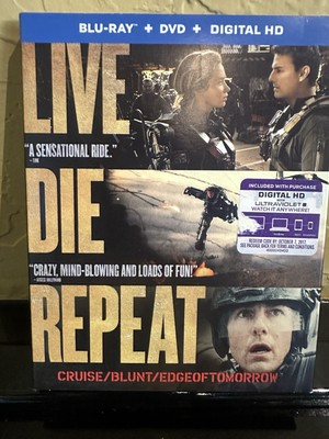 NEW TOM CRUISE LIVE DIE REPEAT EDGE OF TOMORROW BLU RAY MOVIE 2014 ...