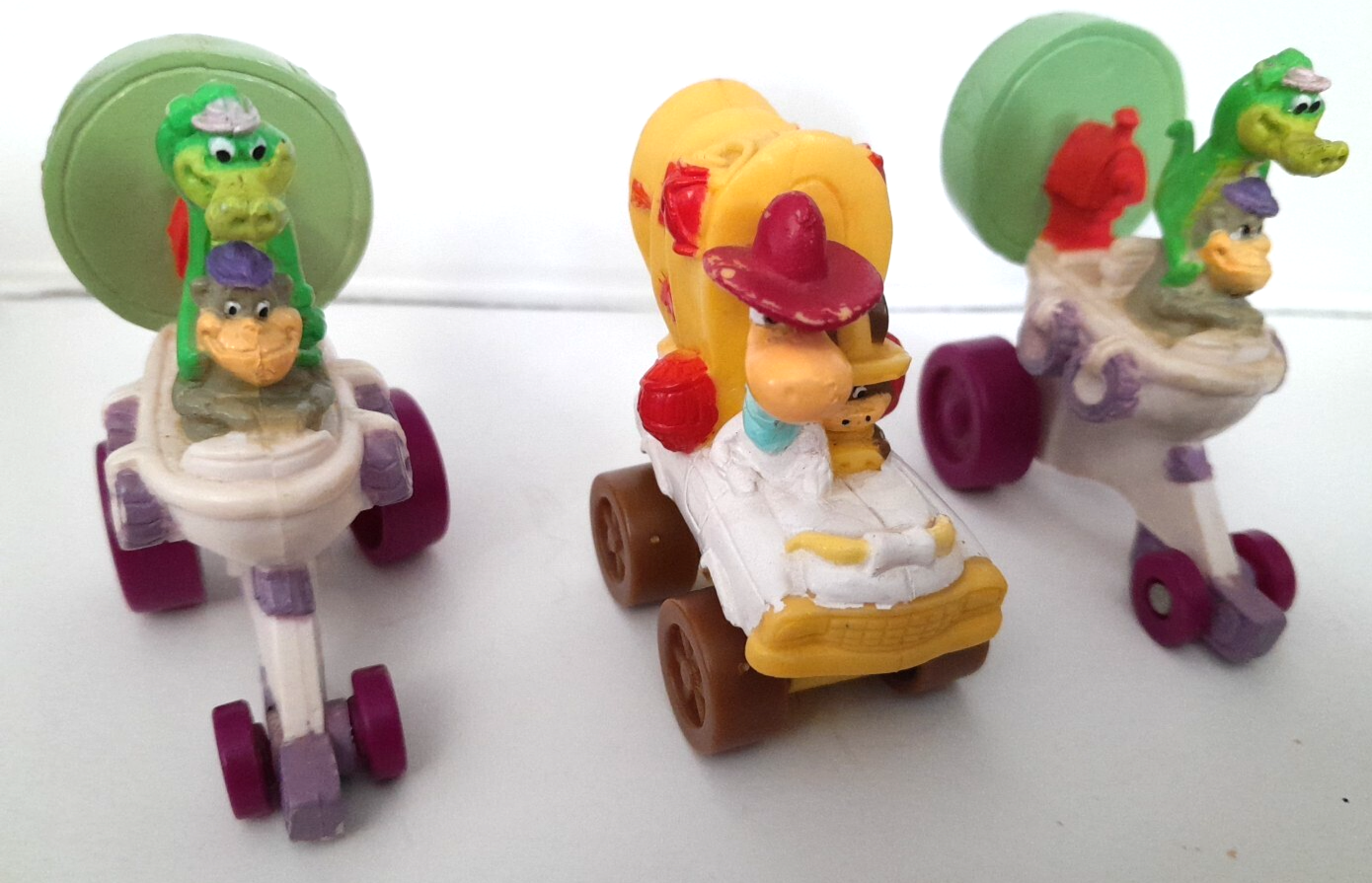 Vintage 1990 Hardees Kids Meal Toy Wacky Races Fender Benders lot of 3 ...