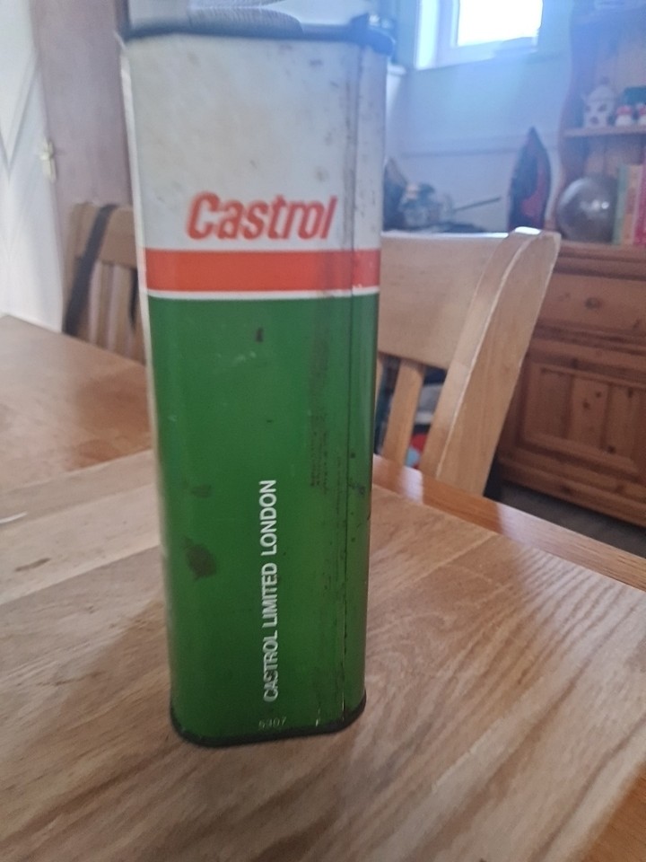 Rare Vintage 1 Quart Castrol Grand Prix 50 Oil Can Tin Very Desirable ...