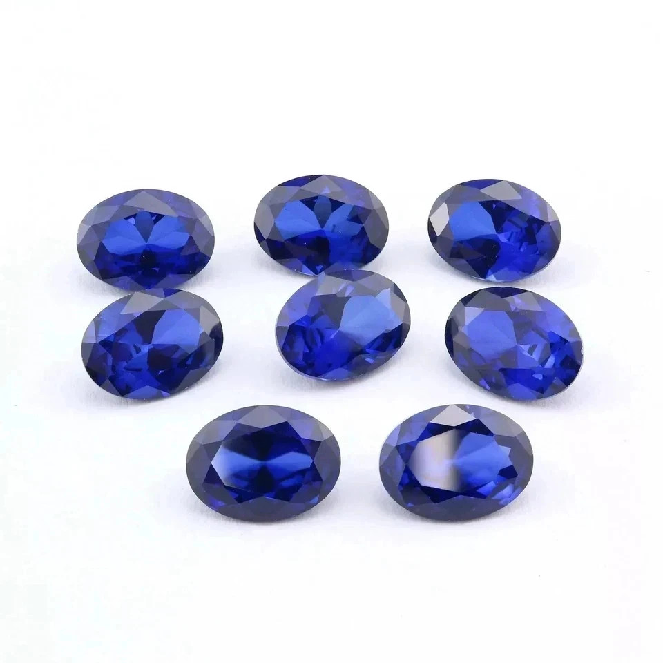 50 Piece Natural Blue Sapphire 5-6 Ct Certified Oval Shape Loose ...