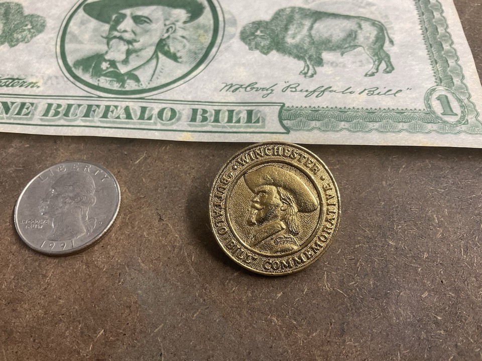Winchester 1968 Original Advertising Dollar Bill-Commemorative Buffalo ...