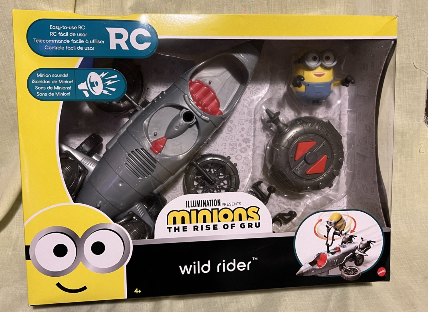 Sealed Minions Rise of Gru Wild Rider Remote Control Vehicle & Bob ...