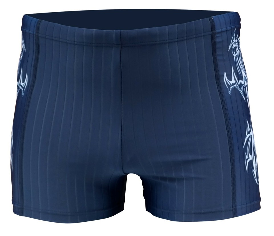 ACCLAIM Fitness Kobe Sports Fit Boxer Swimming Ribbed Trunks Mens ...