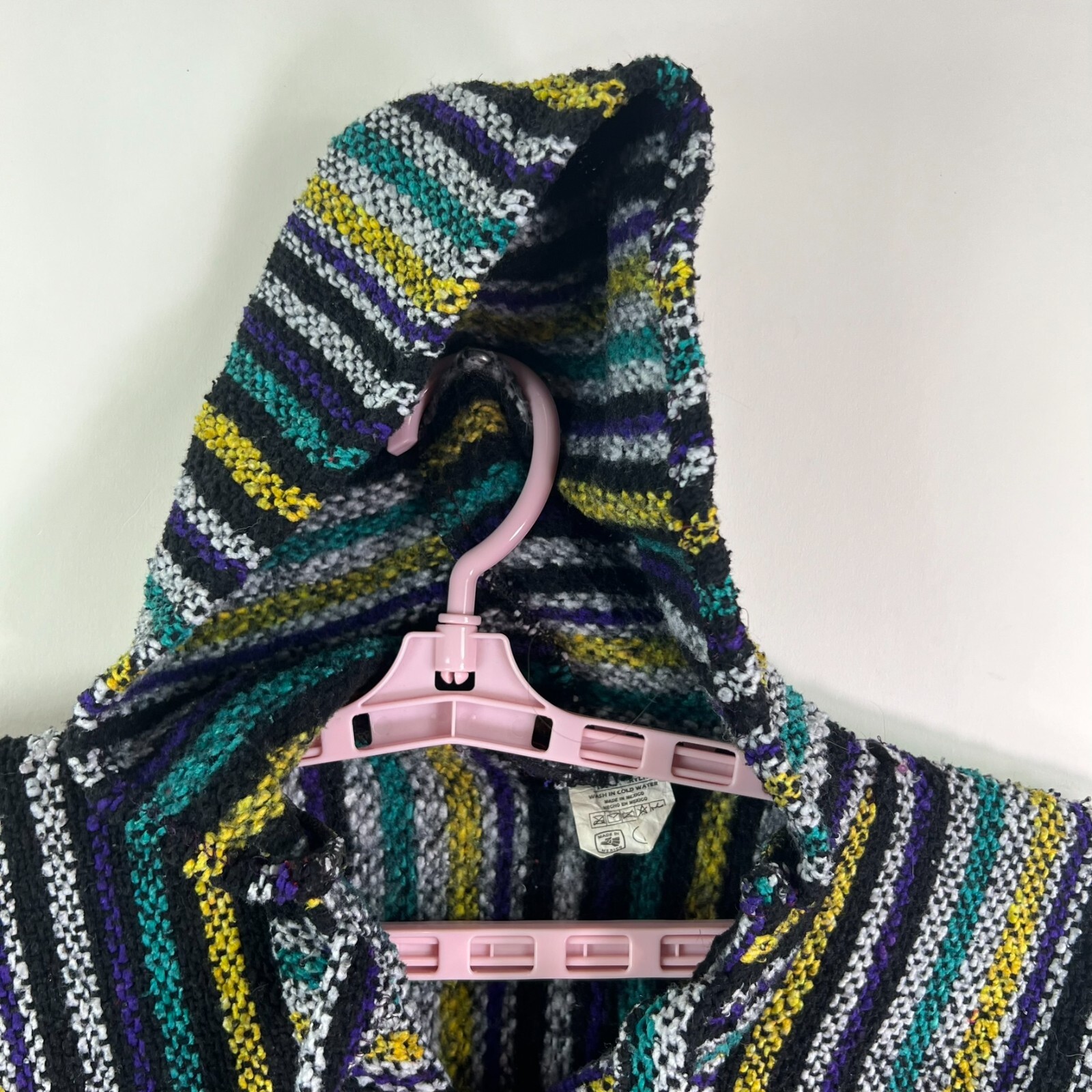 Mexican Poncho Baja Hoodie Surfer Skater Drug Rug Pullover Made in ...