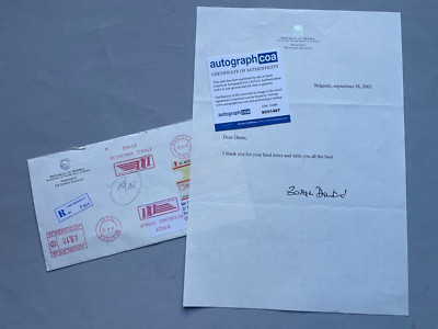 ZORAN DINDIC († 2003) Prime Minister Serbia signed letter 8x12 ...