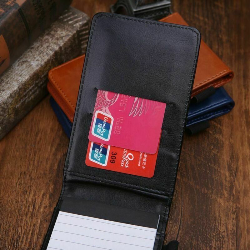 A7 Pocket Shopping Note Pad Handy Memo Leather Notebook Pad Book Ruled ...