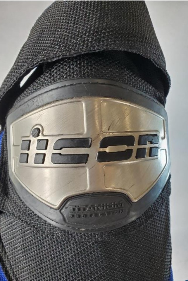 Icon TiMax Motorcycle Jacket Armored Titanium Reinforced - XS Blue | eBay