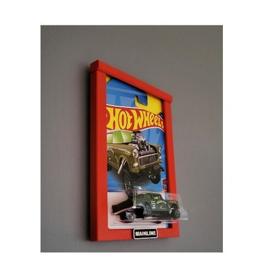Display Frame Carded 1/64 diecast cars hot wheels On Desk or Wall Mount ...