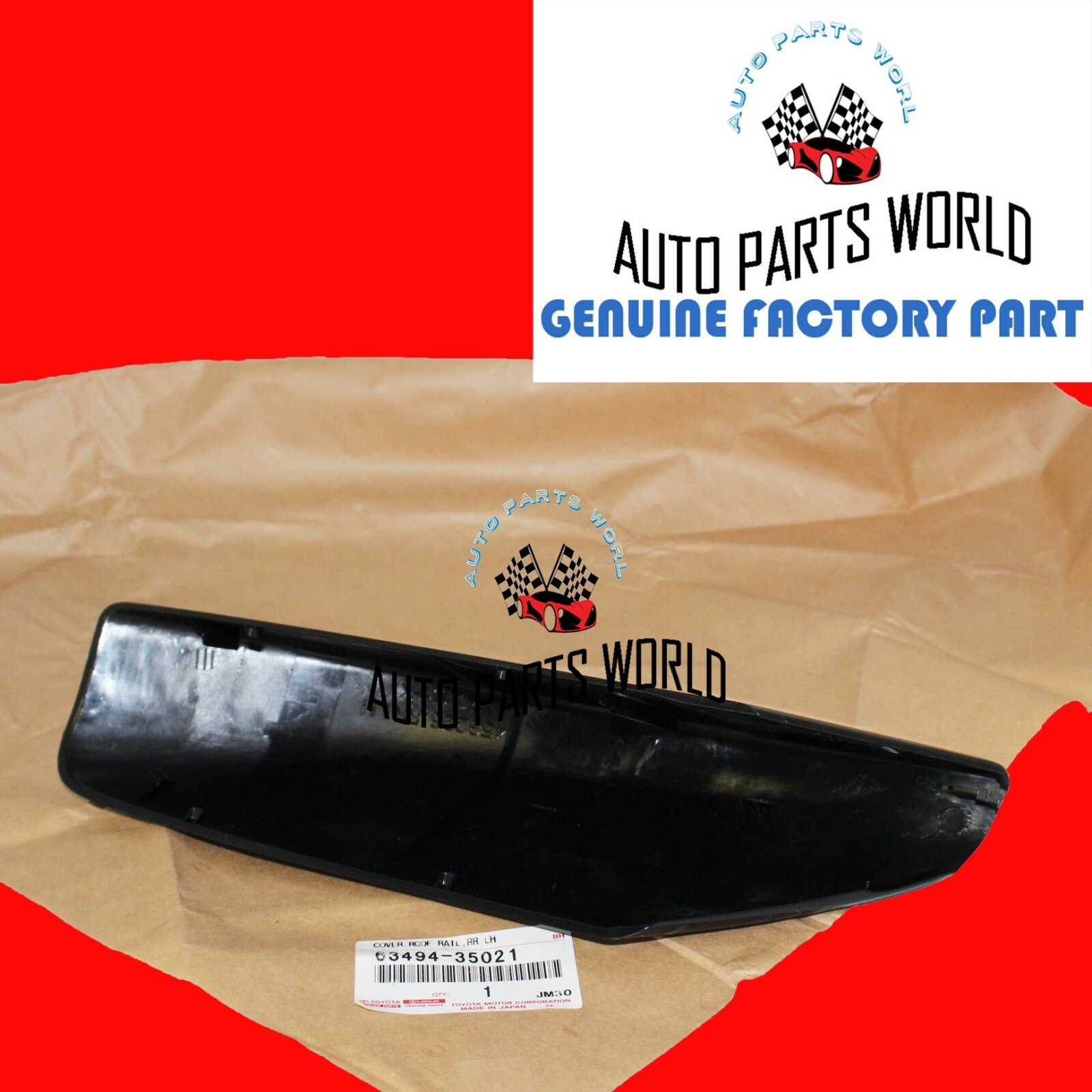 GENUINE TOYOTA 03-09 4RUNNER REAR LEFT DRIVER ROOF RACK LEG COVER 63494 ...